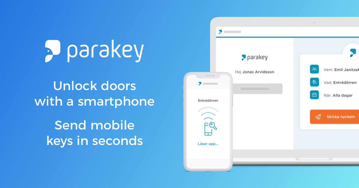 Parakey - Öppna låsta utrymmen med din smartphone